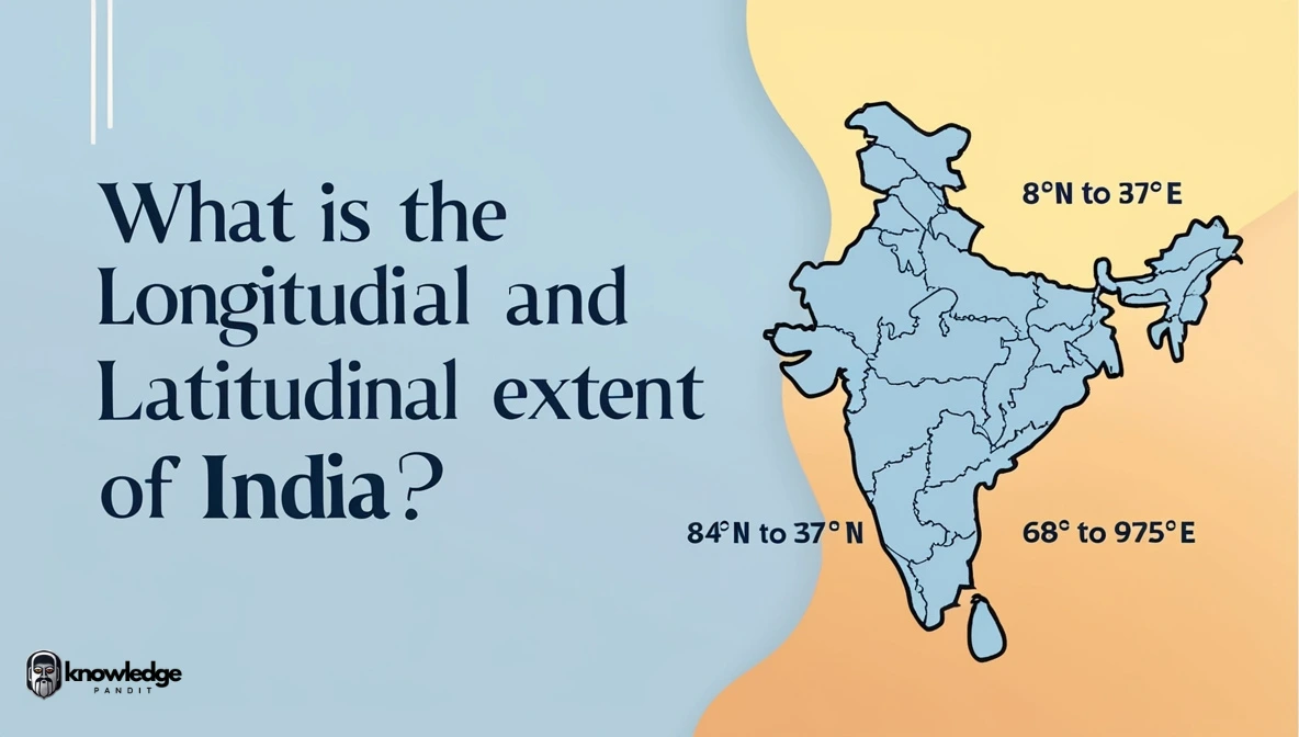 What is the Longitudinal and Latitudinal Extent of India?